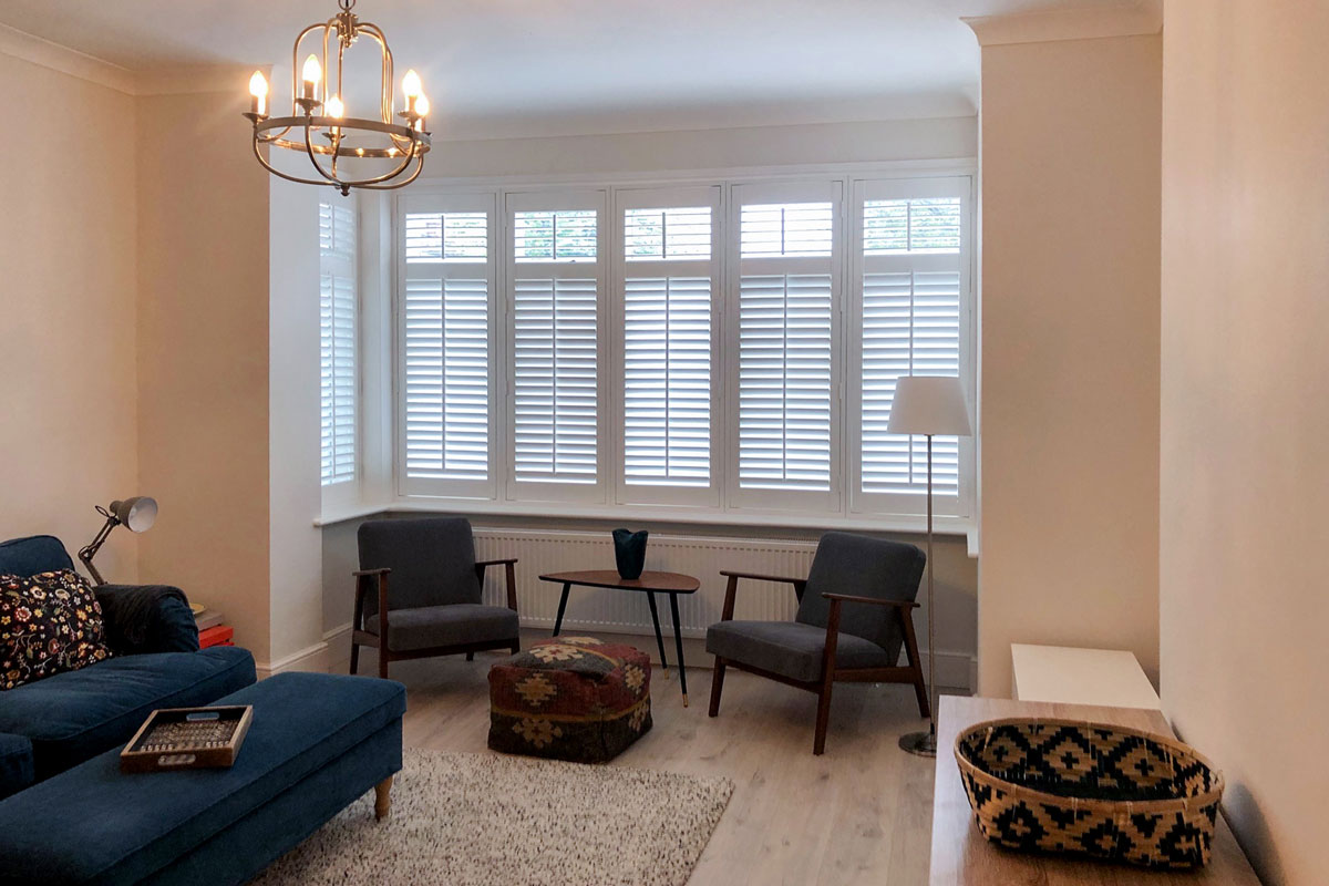 Living Room Shutters | The London Shutter Company | London Shutters ...